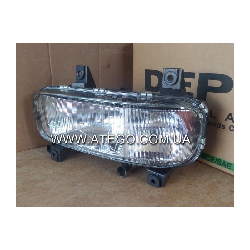 Фара ліва Mercedes Atego (з ручним керуванням, з рифленим склом). DEPO ...